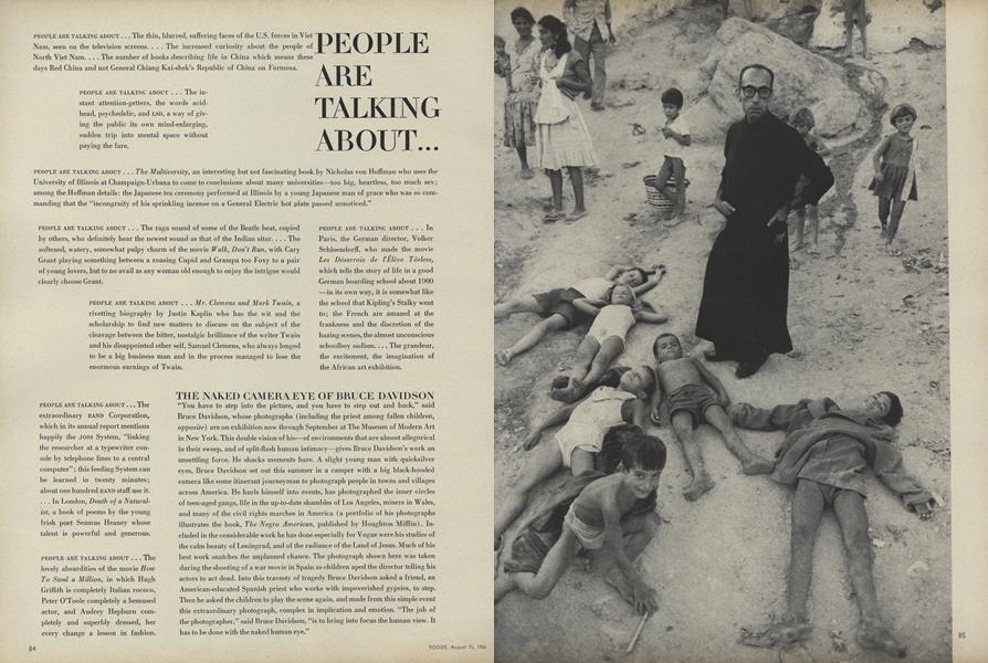 People Are Talking About | Vogue | AUGUST 15, 1966