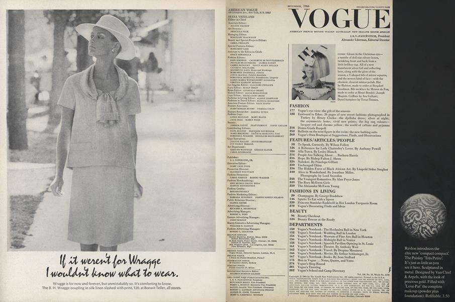 Cover Look | Vogue | DECEMBER 1966