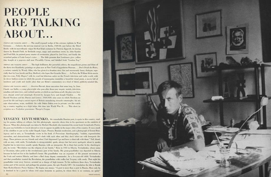 Yevgeny Yevtushenko | Vogue | JANUARY 1, 1967