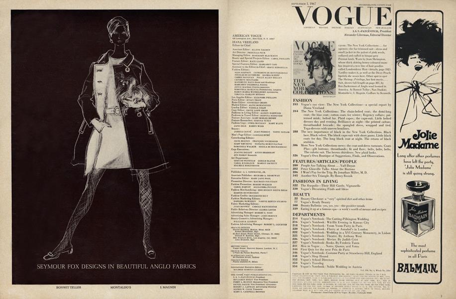 Cover Look | Vogue | SEPTEMBER 1, 1967