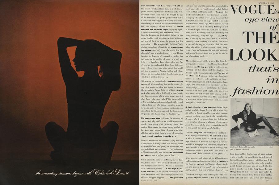 Vogue's Eye View of the Look That's in Fashion | Vogue | JANUARY 1, 1968