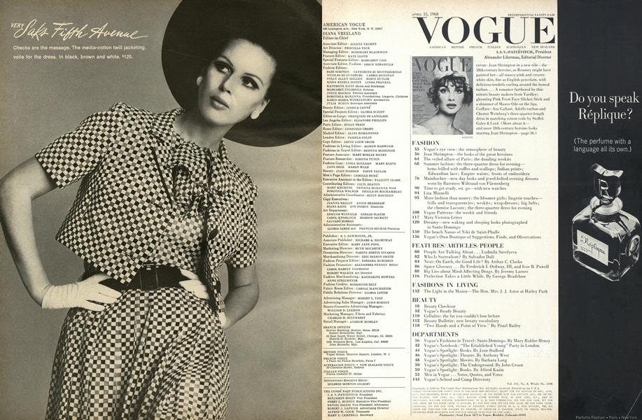 Cover Look | Vogue | APRIL 15, 1968