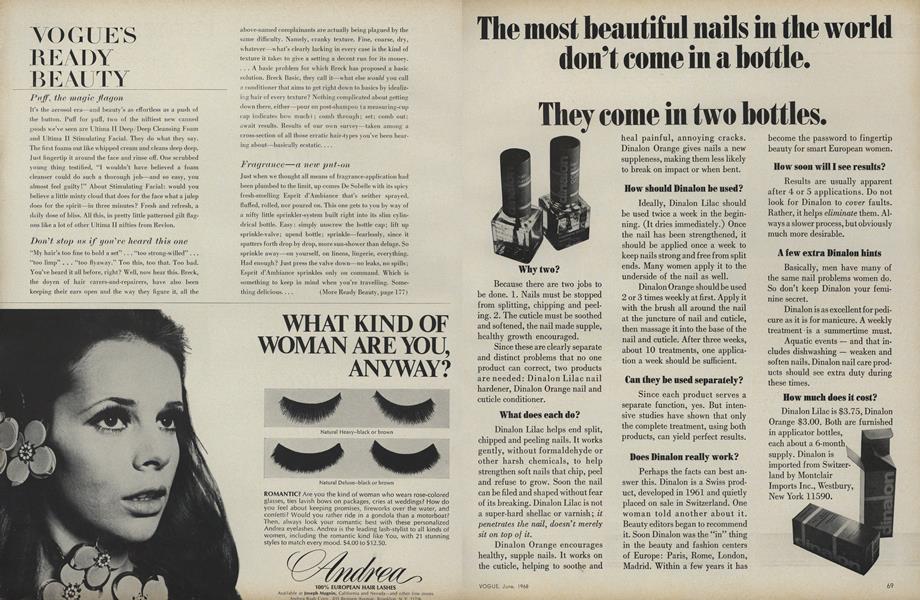 Vogue's Ready Beauty | Vogue | JUNE 1968
