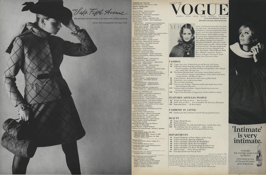 Cover Look | Vogue | AUGUST 15, 1968