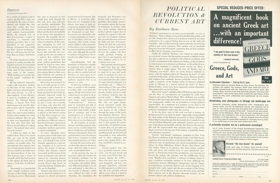 Political Revolution & Current Art | Vogue | JANUARY 15, 1969