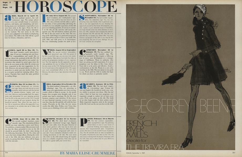 Horoscope | Vogue | SEPTEMBER 1, 1969