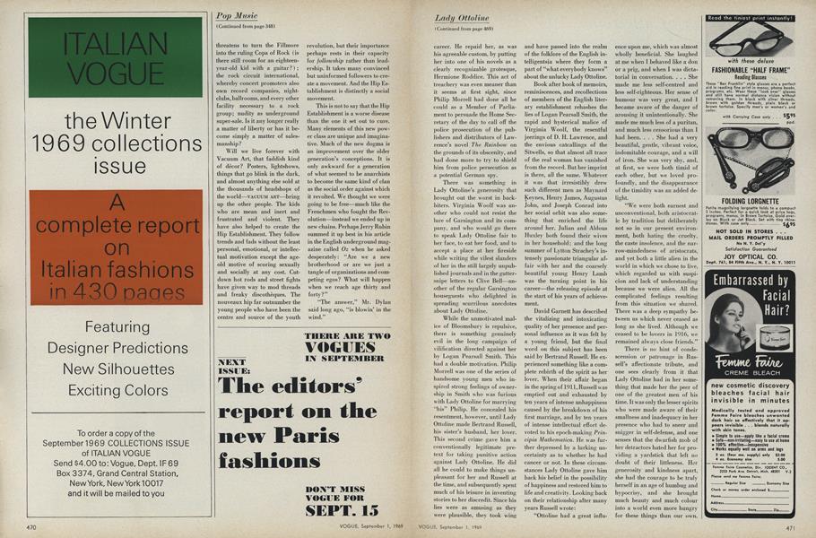 | Vogue | SEPTEMBER 1, 1969