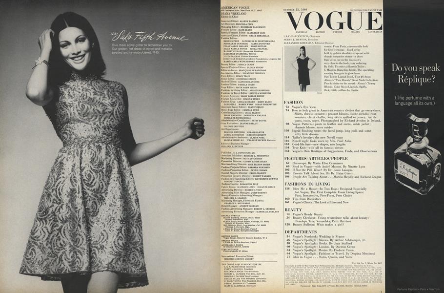 Cover Look | Vogue | OCTOBER 15, 1969