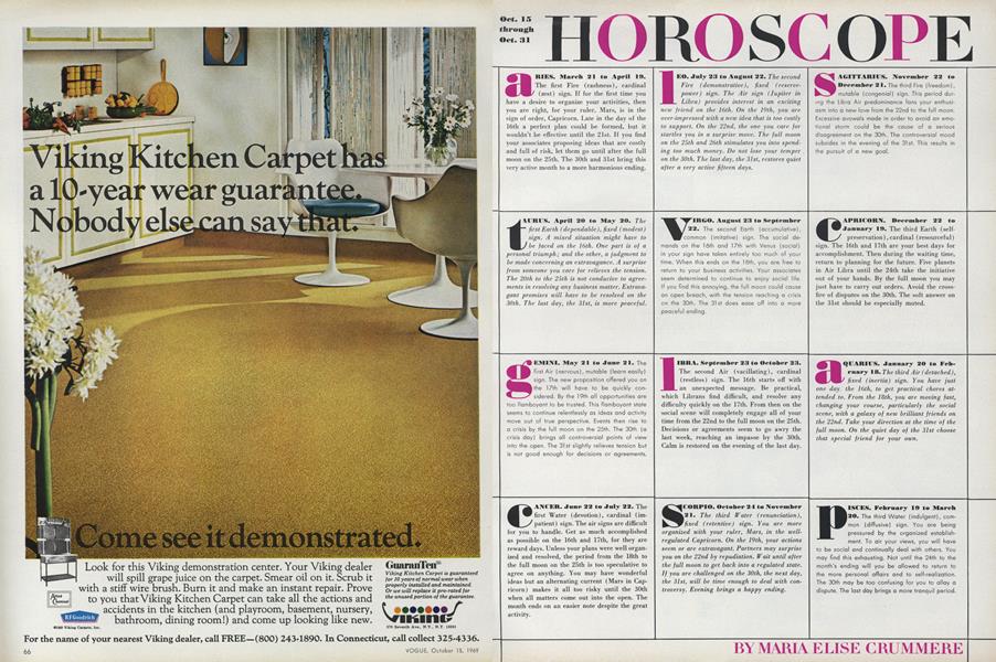 Horoscope | Vogue | OCTOBER 15, 1969