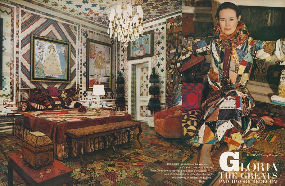 Gloria the Great's Patchwork Bedroom | Vogue | FEBRUARY 1, 1970