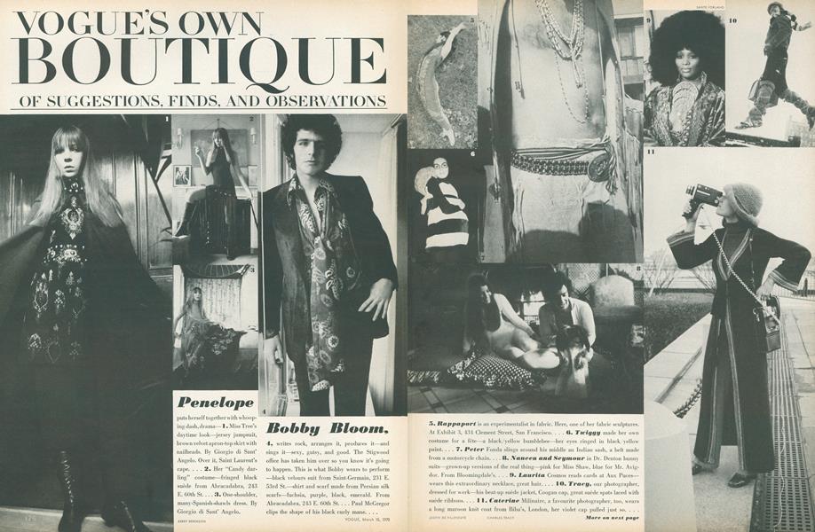 Penelope/Bobby Bloom... | Vogue | MARCH 15, 1970