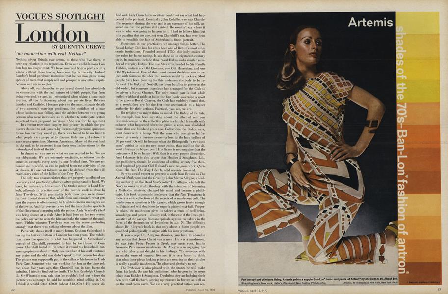 London | Vogue | APRIL 15, 1970