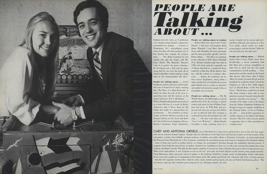 32 Actionists 15 to 28: Gary and Antonia Orfield | Vogue | AUGUST 1, 1970