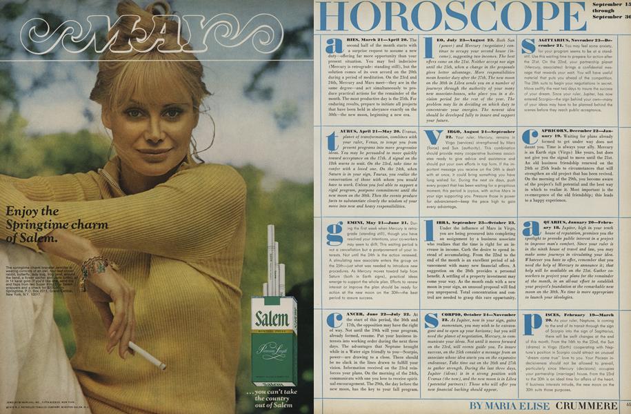 Horoscope | Vogue | SEPTEMBER 15, 1970