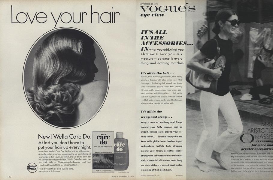 It's All in the Accessories: Mrs. Aristotle Onassis | Vogue | NOVEMBER ...