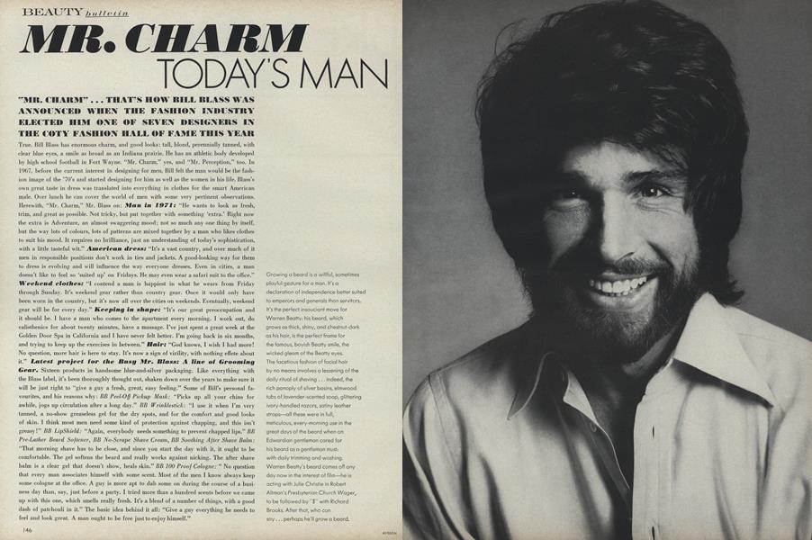 Mr. Charm: Today's Man | Vogue | NOVEMBER 15, 1970