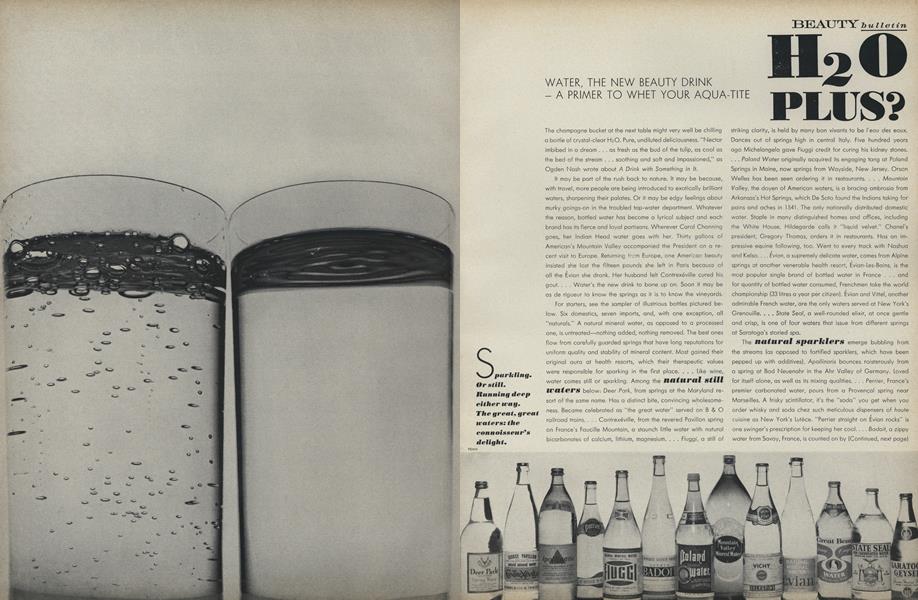 H20 Plus? Water, the New Beauty Drink- A Primer to Whet Your Aqua-tite ...