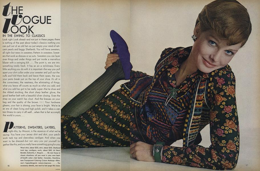 The Vogue Look: In the Swing to Classics | Vogue | August 1, 1971