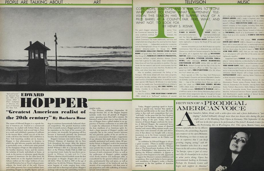 Art: Edward Hopper | Vogue | September 1, 1971