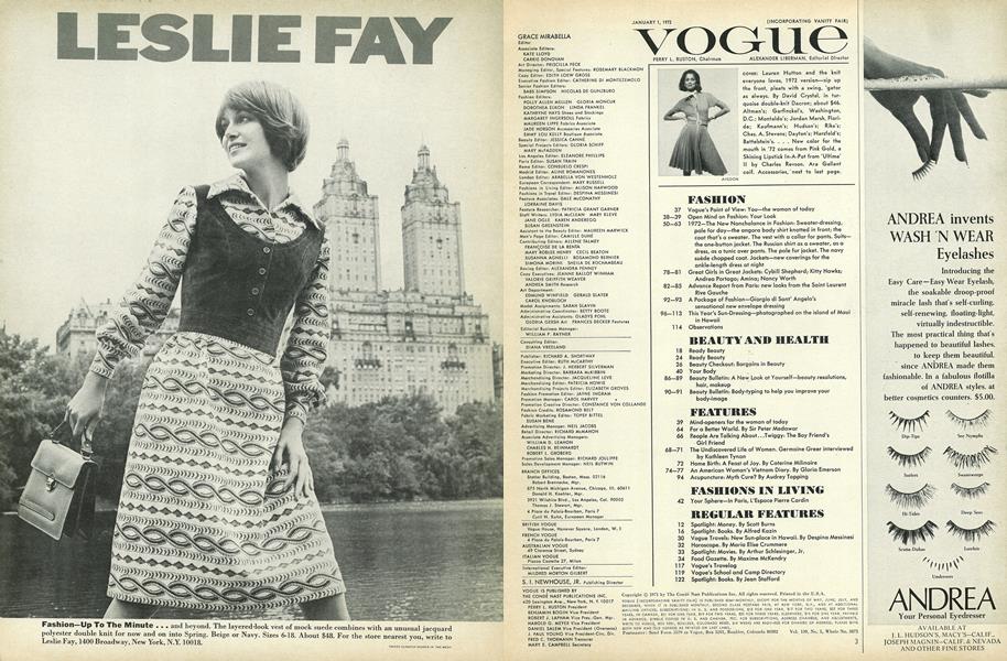 Table of Contents | Vogue | JANUARY 1, 1972