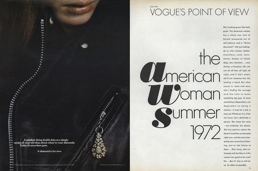 The American Woman Summer 1972 | Vogue | JUNE 1972