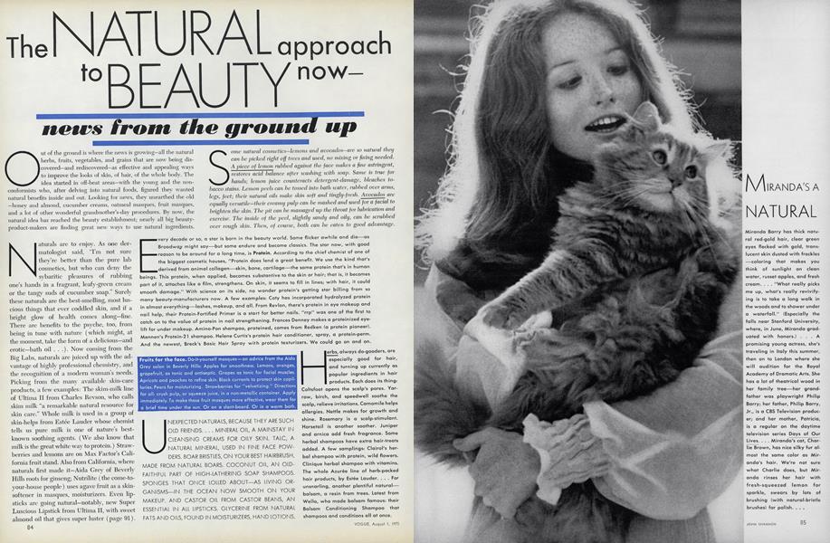 The Natural Approach to Beauty Now—News from the Ground Up | Vogue ...