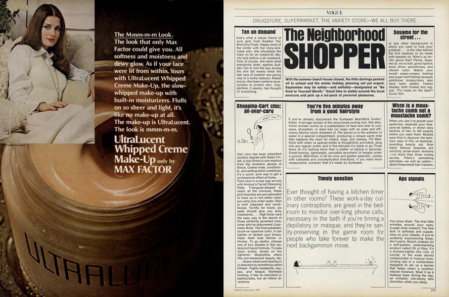 The Neighborhood Shopper | Vogue | SEPTEMBER 1973