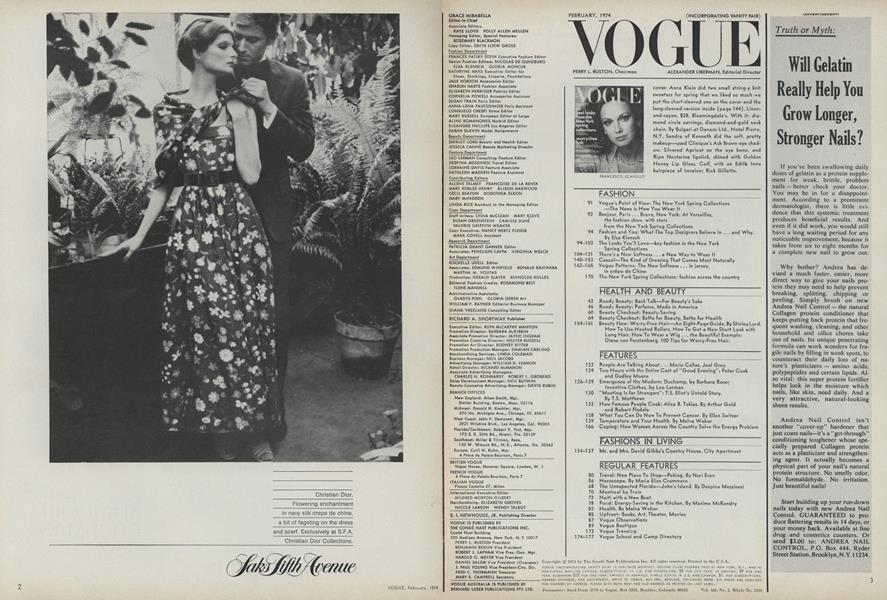 Cover | Vogue | FEBRUARY 1974