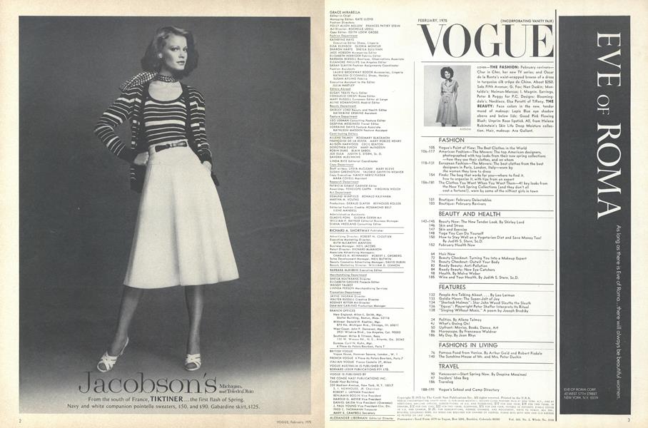 Cover | Vogue | February 1975