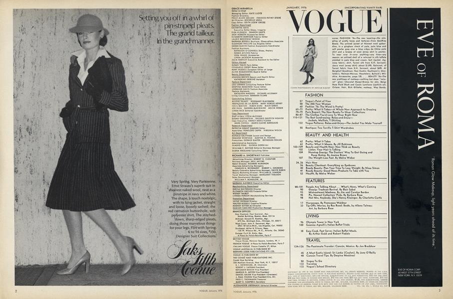 Cover | Vogue | JANUARY 1976