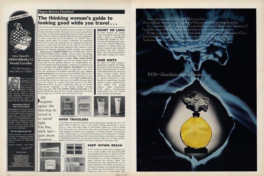 The Thinking Woman's Guide to Looking Good While You Travel | Vogue ...