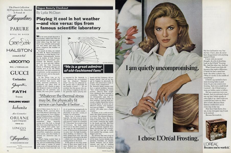 Playing It Cool in Hot Weather—and Vice Versa | Vogue | AUGUST 1976