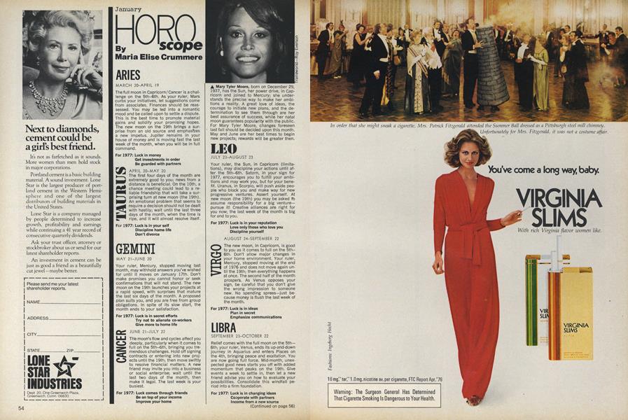 January Horoscope | Vogue | January, 1977