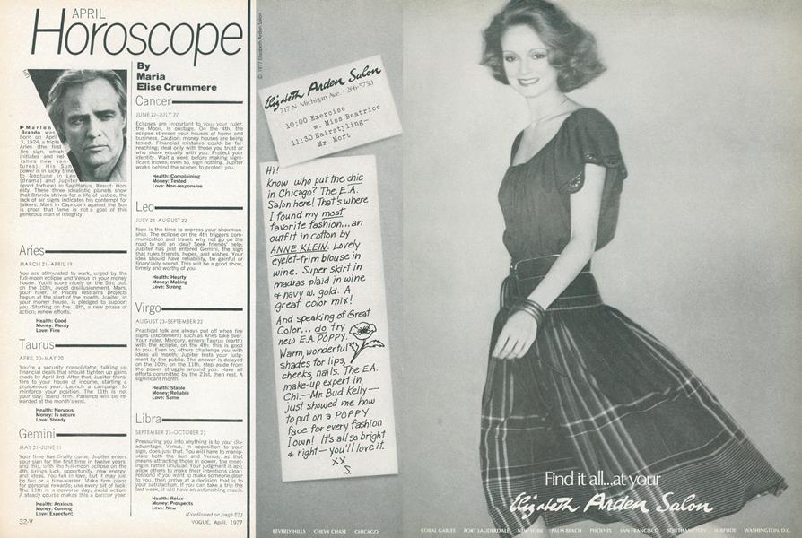 Horoscope | Vogue | APRIL 1977