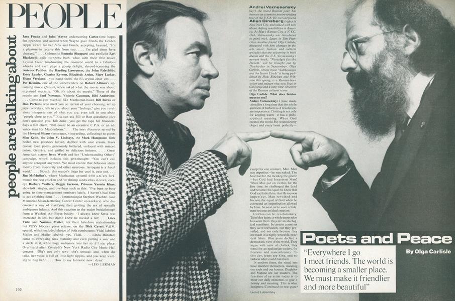 People: Jane Fonda/John Wayne... | Vogue | FEBRUARY 1978