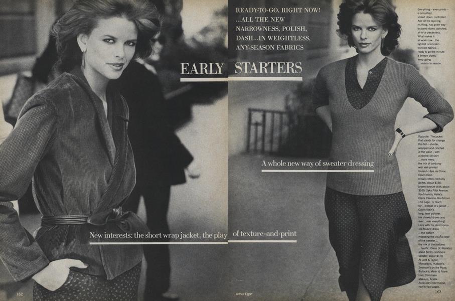 Early Starters | Vogue | JULY 1978