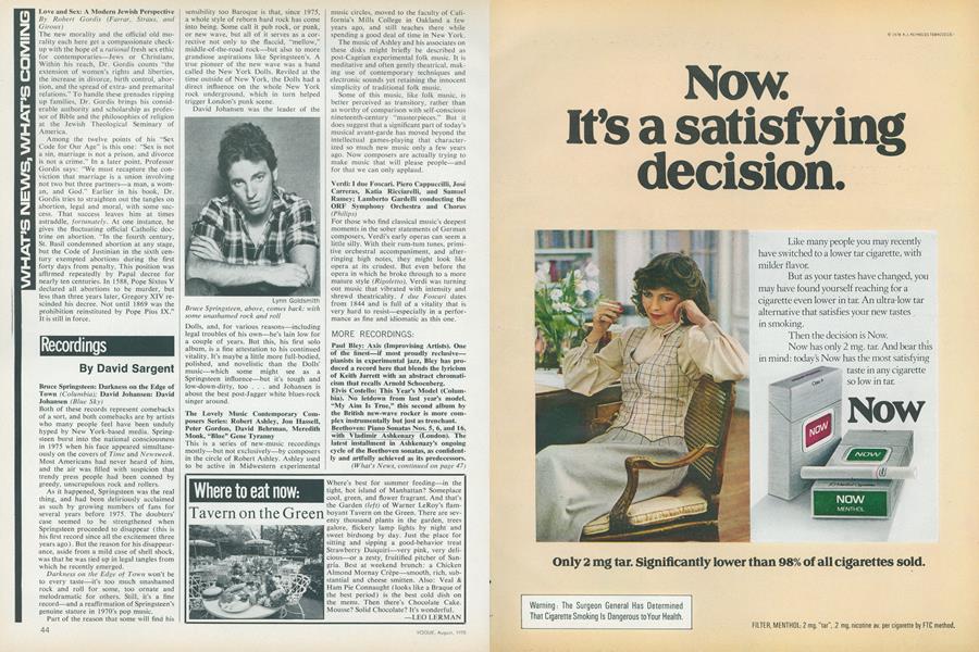 Recordings: Bruce Springsteen/The Lovely Music Contemporary Composers ...