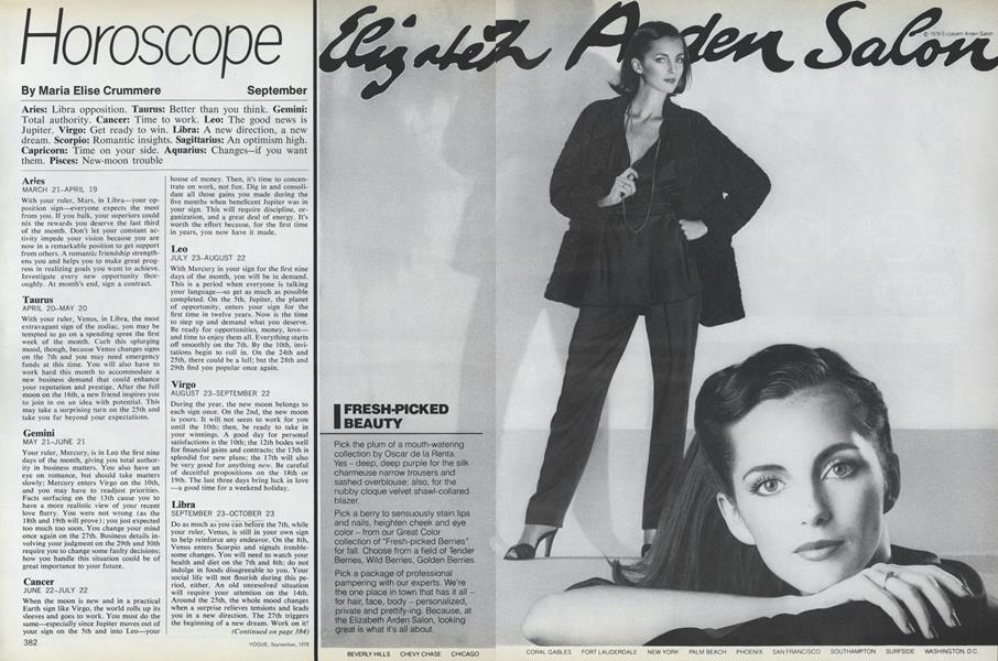 Horoscope | Vogue | SEPTEMBER, 1978