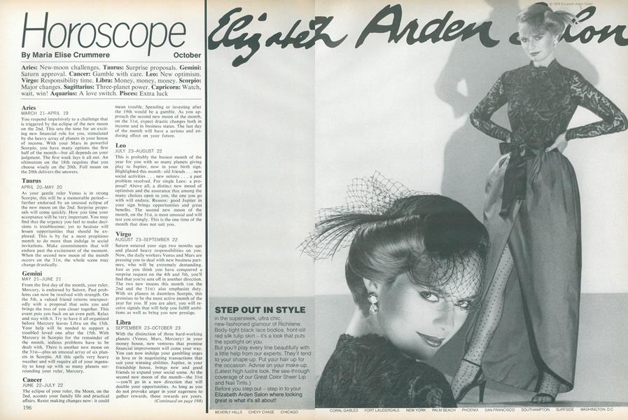 Horoscope | Vogue | OCTOBER 1978