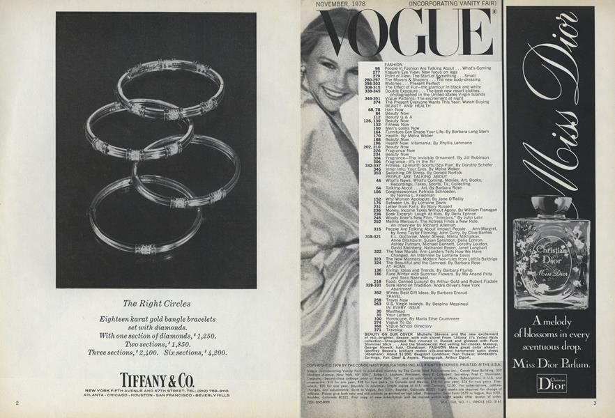 Table of Contents | Vogue | NOVEMBER, 1978