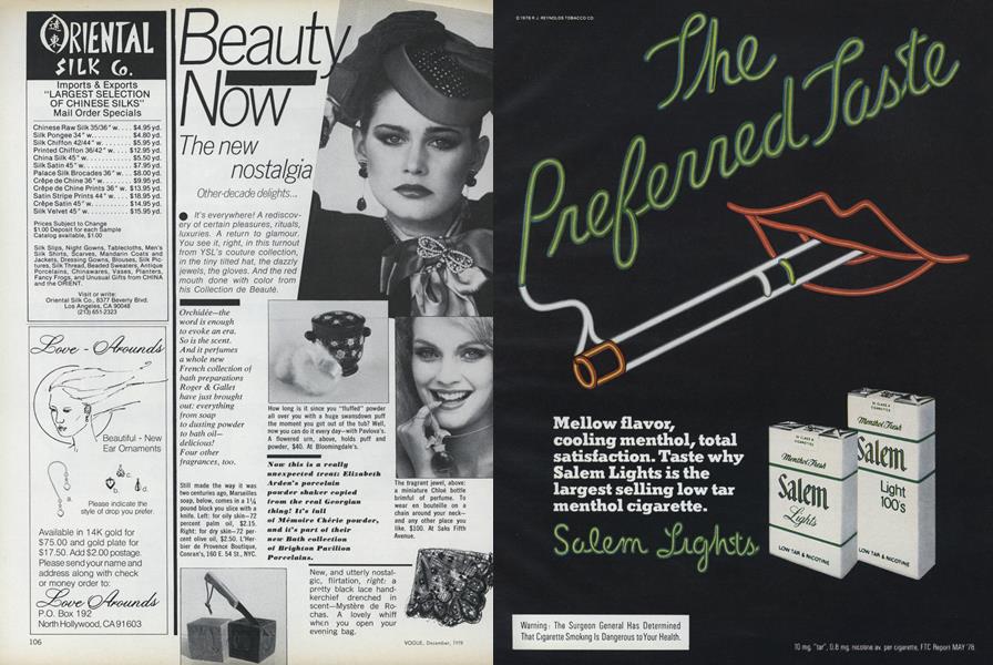 The New Nostalgia | Vogue | DECEMBER 1, 1978