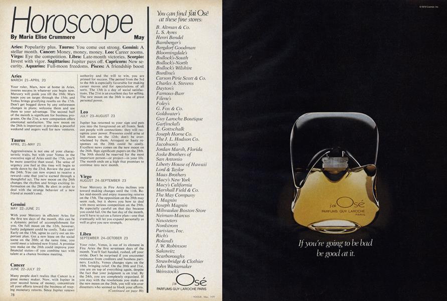 Horoscope | Vogue | MAY 1979