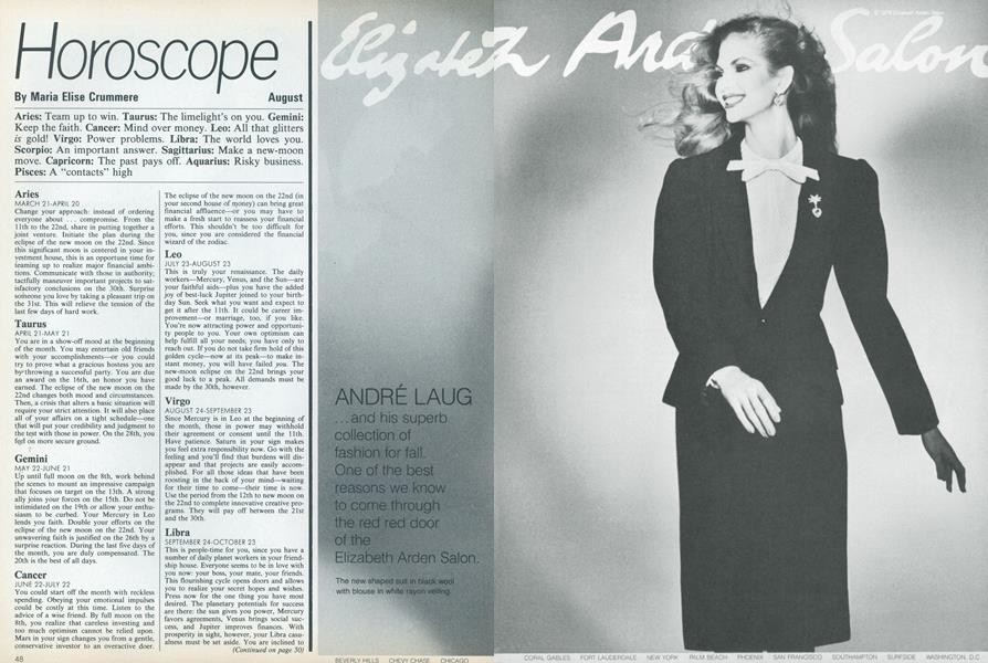 Horoscope | Vogue | AUGUST 1979
