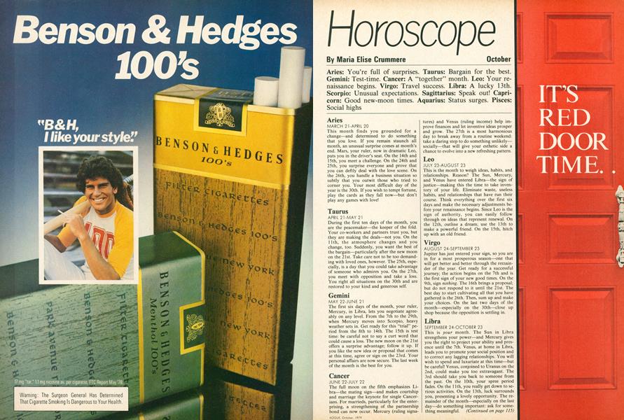 Horoscope | Vogue | OCTOBER 1979