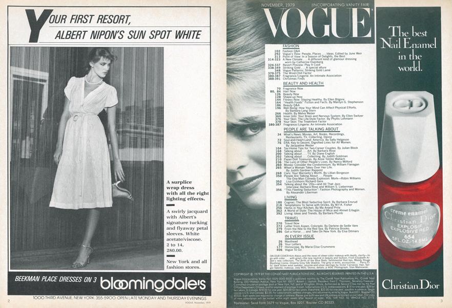 Table of Contents | Vogue | NOVEMBER 1979