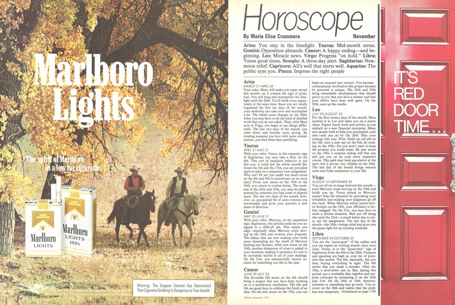 Horoscope | Vogue | NOVEMBER 1979