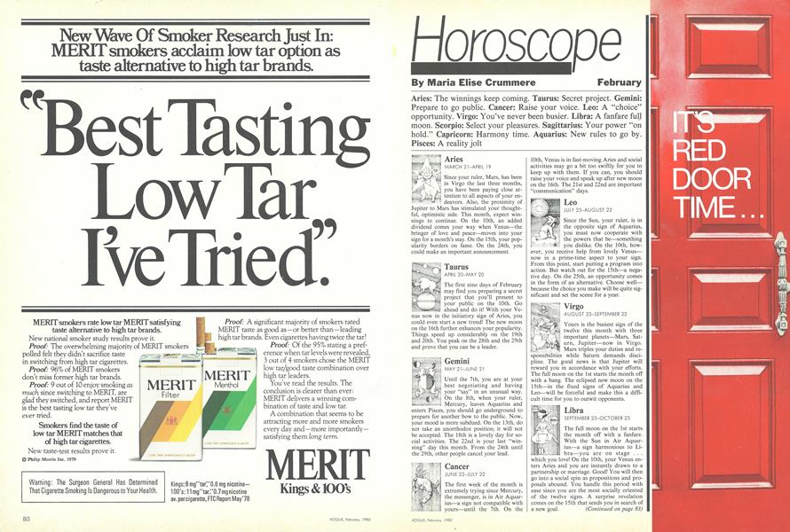 Horoscope | Vogue | FEBRUARY 1980