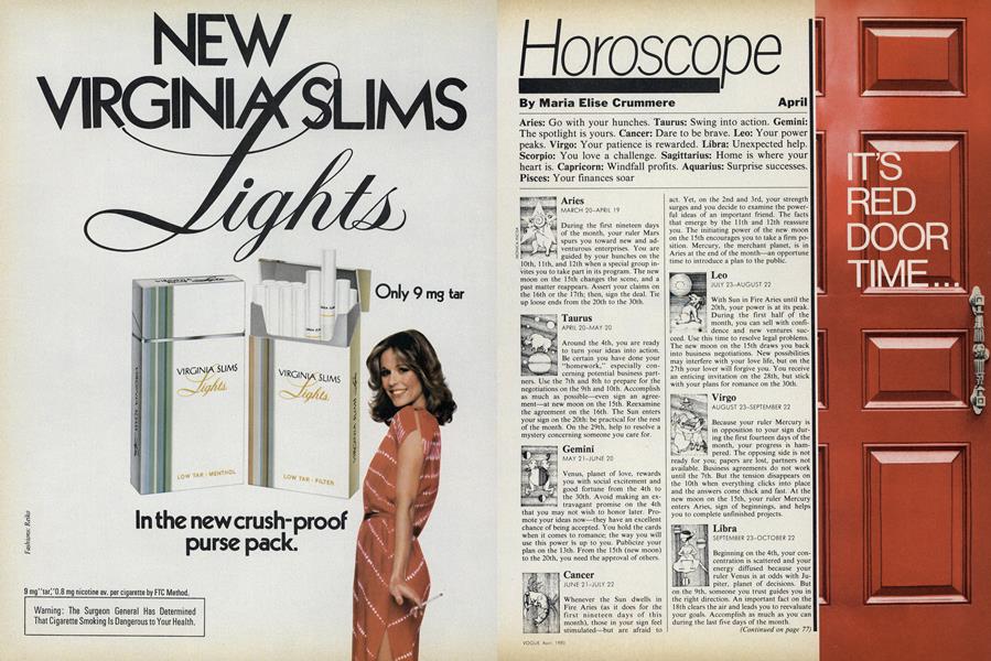 Horoscope | Vogue | APRIL 1980