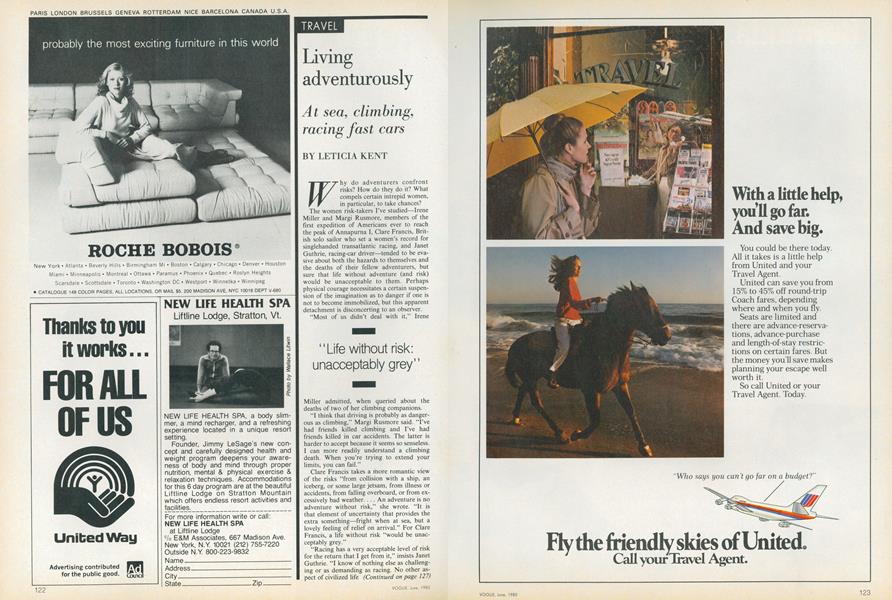 Living Adventurously | Vogue | JUNE 1980