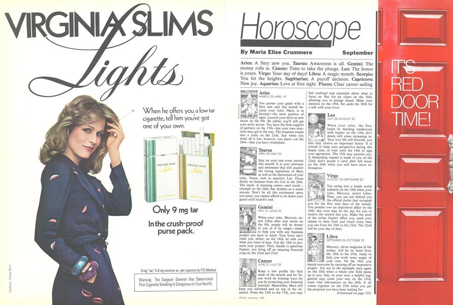 Horoscope | Vogue | SEPTEMBER 1980